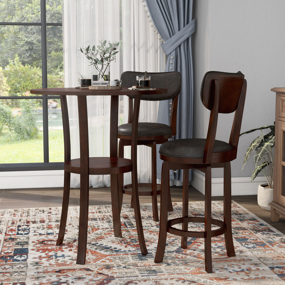 Winston Porter Eyram 2 - Person Counter Height Dining Set & Reviews | Wayfair